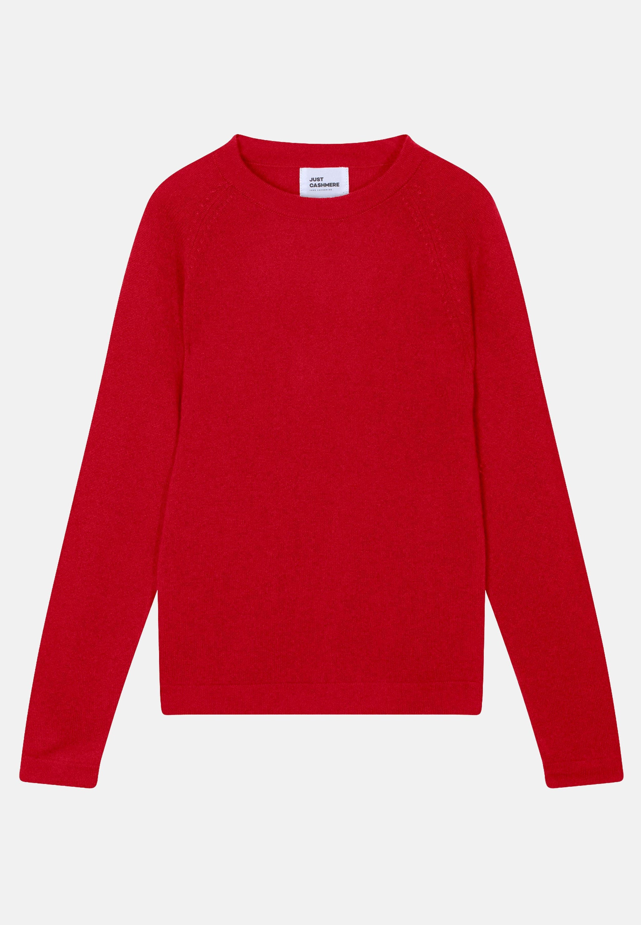 JANE pull col rond rouge